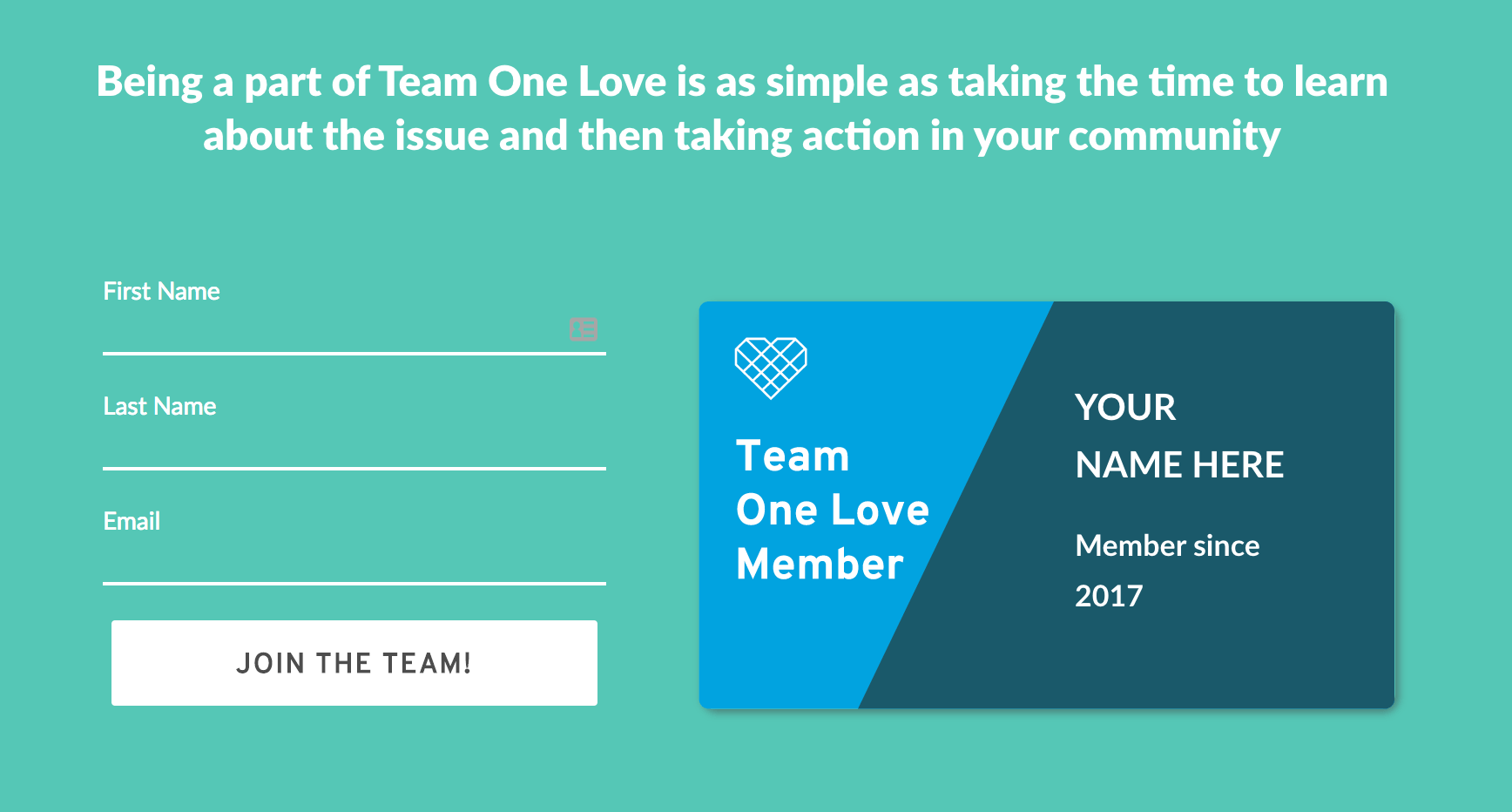 One Love Foundation - Whole Whale